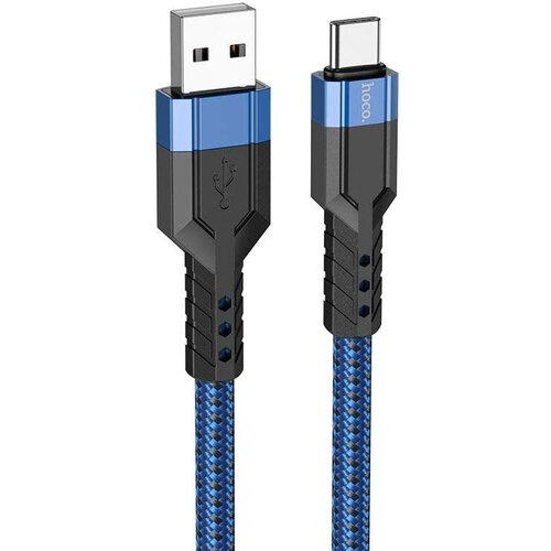 Кабель USB-A - Type-C экстра прочность / нейлоновая оплётка / 1,2 метра / 6 мм толщина / Hoco