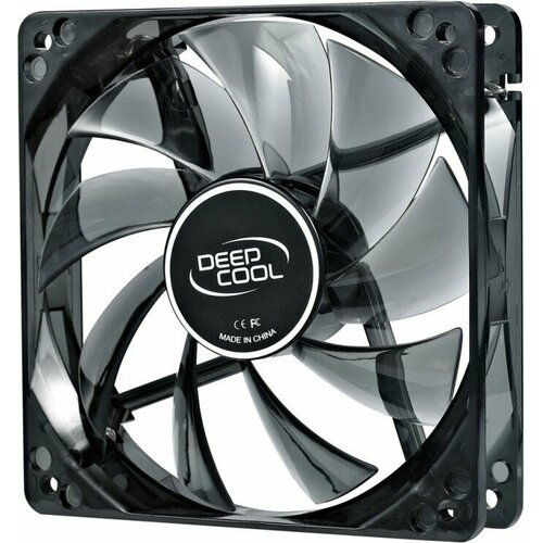 Вентилятор Deepcool WIND BLADE 120 120x120mm черный/белый 3-pin 4-pin (Molex)26dB 119gr Ret