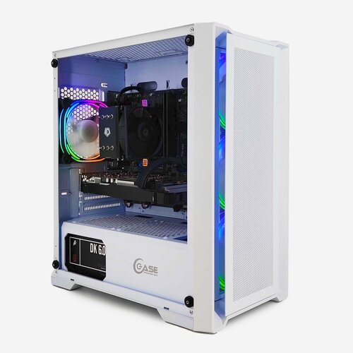 Игровой PC юкомс Ryzen 3 2200G, GTX 1050 2GB, SSD 240GB, 16GB DDR4, БП 450W, win 10 pro, White game case