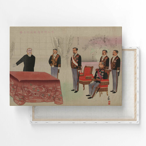 Картина на холсте, репродукция / Кобаяси Киётика - Peace negotiation / Размер 30 x 40 см