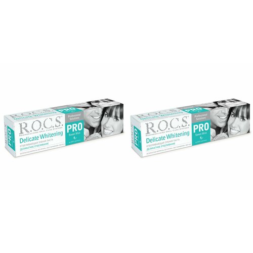 ROCS PRO Зубная паста деликатное отбеливание Sweet Mint, 135 гр 2 штуки в упаковке