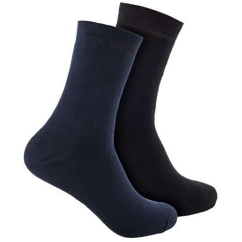 Носки Весёлый носочник, 3 пары, размер 41-47, синий, черный, серый