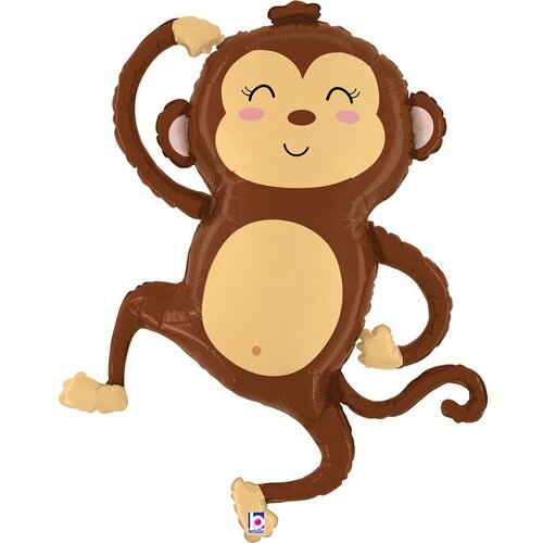 Шар (41'/104 см) Фигура, Веселая обезьянка, 1 шт.