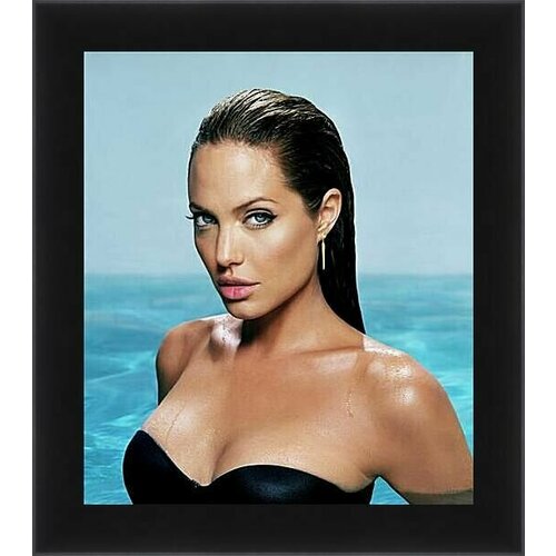 Плакат, постер на бумаге Angelina Jolie-Анджелина Джоли. Размер 21 х 30 см