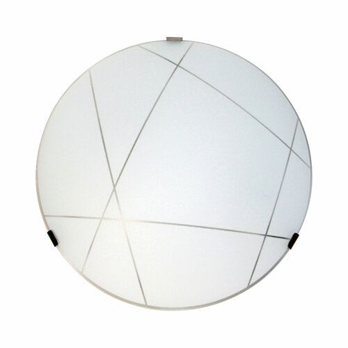 Светильник настенно-потолочный "Контур" 2х60 матовый белый