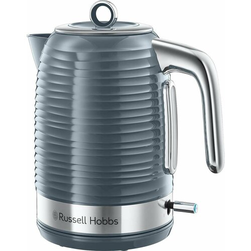 Чайник Russell Hobbs 24360 Inspire электрический, серый с хромированными вставками, 3000 Вт, 1,7 л