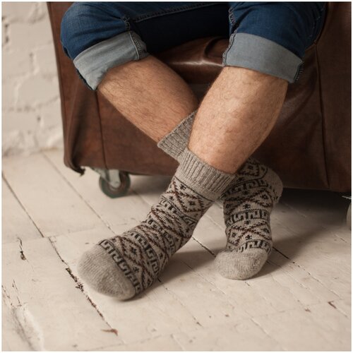 Носки Бабушкины носки, размер 41-43, серый