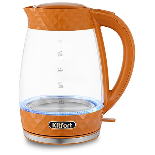 Чайник Kitfort KT-6123, оранжевый