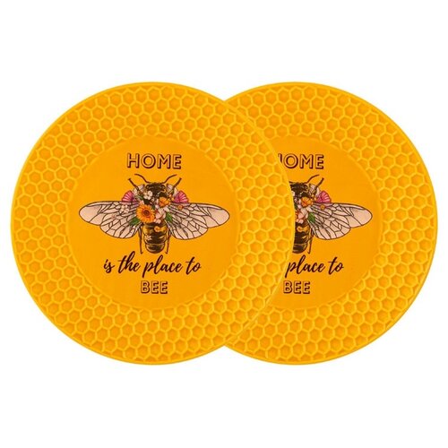 Lefard Набор тарелок закусочных Honey bee 151-194, 20.5 см 2 шт желтый 20.5 см 2 шт.