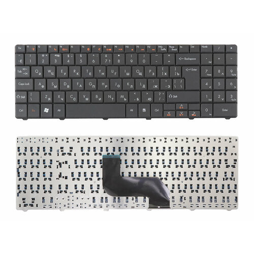 Клавиатура для ноутбука Packard Bell MP-07F36SU-930 черная, Ver.2