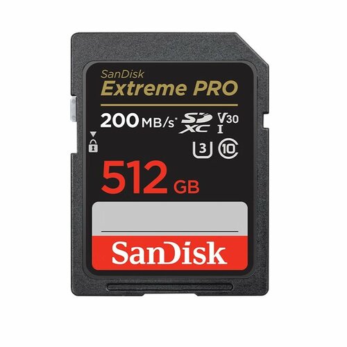 SanDisk Карта памяти Extreme PRO 512 ГБ SD