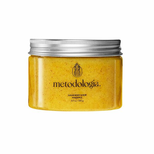 Скраб для тела Metodologia антицеллюлитный сахарный Ананас Body scrub pineapple 4610214366463