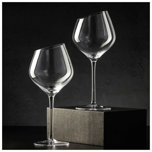 Набор бокалов для вина "Иллюзия", 550 мл, 10х24 см, 2 шт (1 шт.)