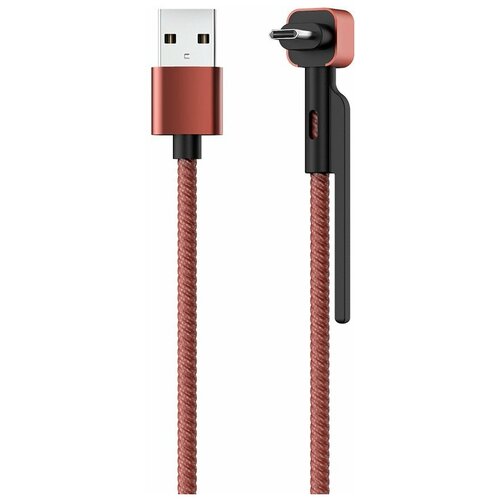 Кабель USB 2.0 A - micro USB 5pin (m-m), 1,2м, 2.1A, красный STAND OLMIO 039504