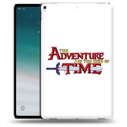 Чехол задняя-панель-накладка-бампер MyPads время приключений логотип для iPad Pro 12.9 (2018) A1895/A1983/A2014 противоударный