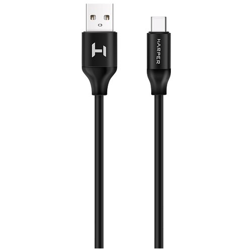 Кабель HARPER USB - USB Type-C (SCH-730), 1 м, черный