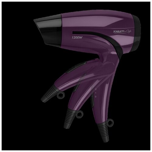 Фен для укладки волос Scarlett SC-HD70T28 Фен (фиолетовый с черным)