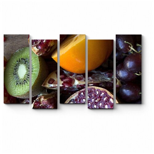 Модульная картина Экзотические фрукты 140x81