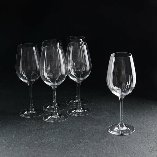 Bohemia Crystal Набор бокалов для вина «Виола», 6шт, 350 мл, хрустальное стекло