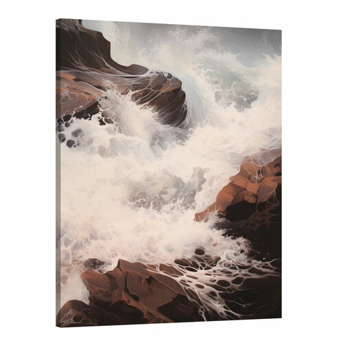 Интерьерная картина 50х70 "Шоколадная волна"