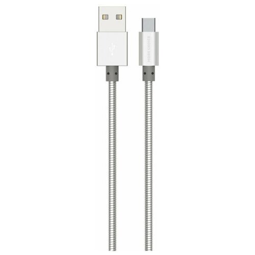 Дата-кабель More choice K31a USB 2.1A для Type-C быстрый ампер 1м серебряный