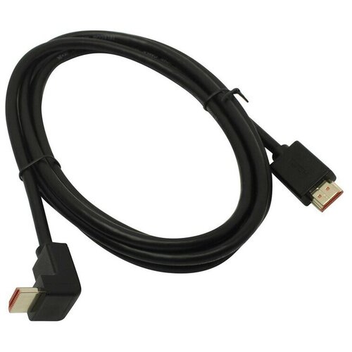 Кабель HDMI-HDMI ver:2.0, 1m, Г-образный коннектор Telecom (TCG225-1M)