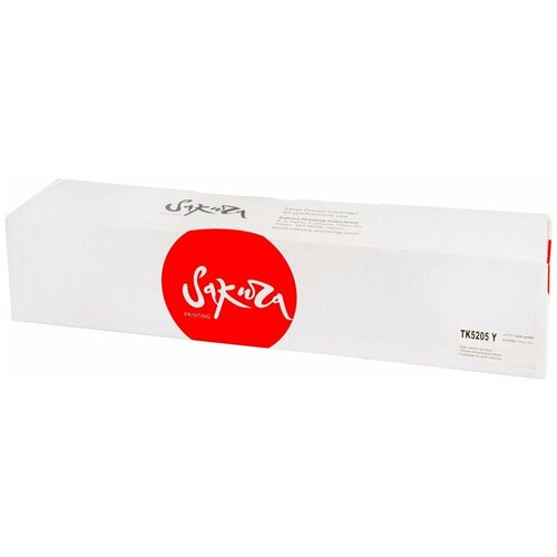 Картридж SAKURA TK-5205Y желтый для Kyocera TASKalfa 356ci совместимый (12K) (1T02R5ANL0) (SATK5205Y)