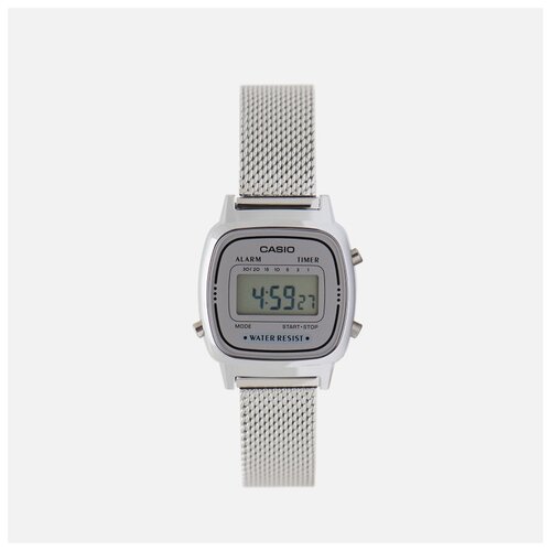 Наручные часы CASIO Vintage LA670WEM-7E, серебряный, серый