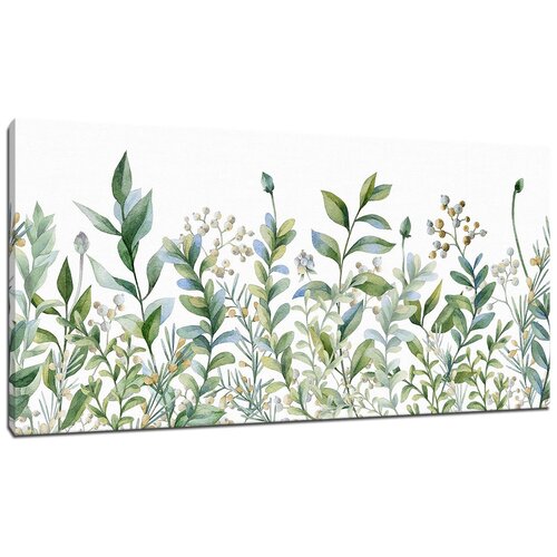 Картина Уютная стена "Раскидистые душистые травы" 130х60 см