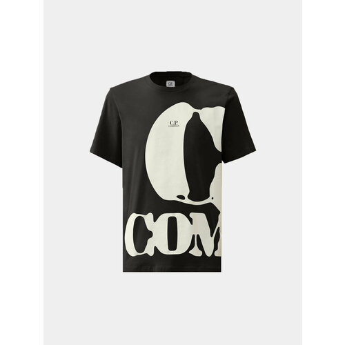 Футболка C.P. Company 30/1 RELAXED LOGO, размер M, черный