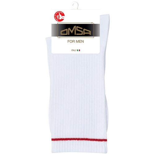 Носки Omsa, размер 45-47, белый, мультиколор