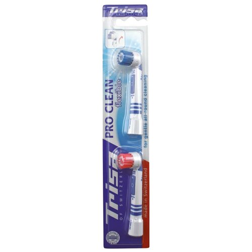 Сменные насадки для электрических зубных щеток Trisa для моделей Pro Clean, 2 шт. (659215-Red-Blue)