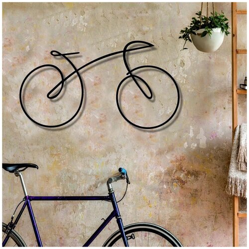 Панно на стену из металла Горный велосипед