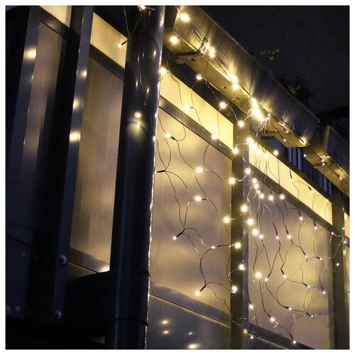 Koopman Гирлянда для балкона Сетка Balcony Lights 4.1*1 м, 240 теплых белых LED ламп, черный ПВХ, IP44 AX8405750