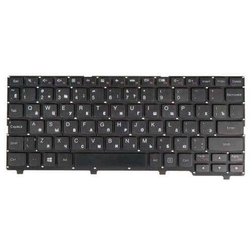 Клавиатура ZeepDeep для ноутбука Lenovo IdeaPad 100s-11IBY, черная без рамки, гор. Enter