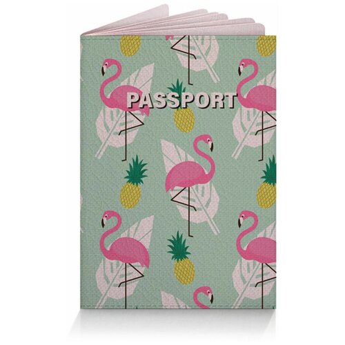 Обложка для паспорта Only upprint, зеленый, фиолетовый