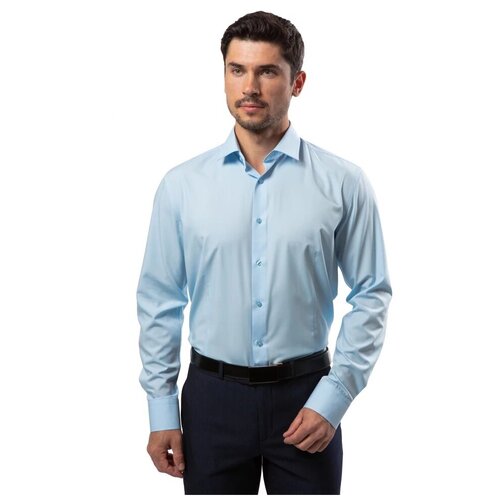 Рубашка GroStyle, размер 43/182, голубой