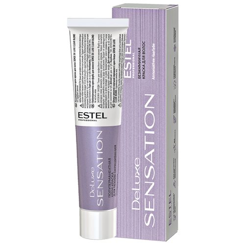 ESTEL Sensation безаммиачная крем-краска для волос, 5/6 светлый шатен фиолетовый, 60 мл