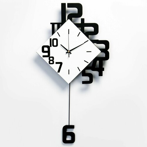 Часы настенные, серия: Маятник, плавный ход, 34 х 64 см