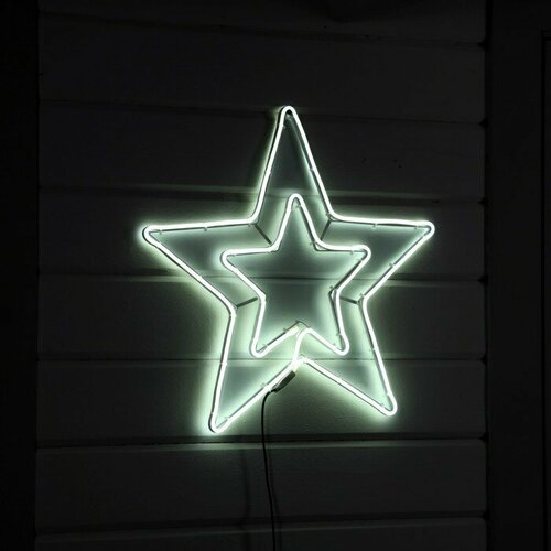 Luazon Lighting Неоновая фигура «Звезда», 55 см, 672 LED, 220 В, свечение белое
