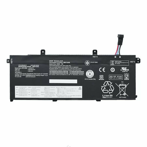 Аккумулятор l18C3P72 для ноутбука Lenovo Thinkpad T490 11.52V 51Wh (4250mAh) черный