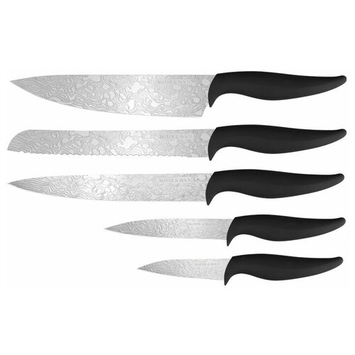Набор ножей Шеф-нож MAYER & BOCH 26990, лезвие: 20.3 см, черный