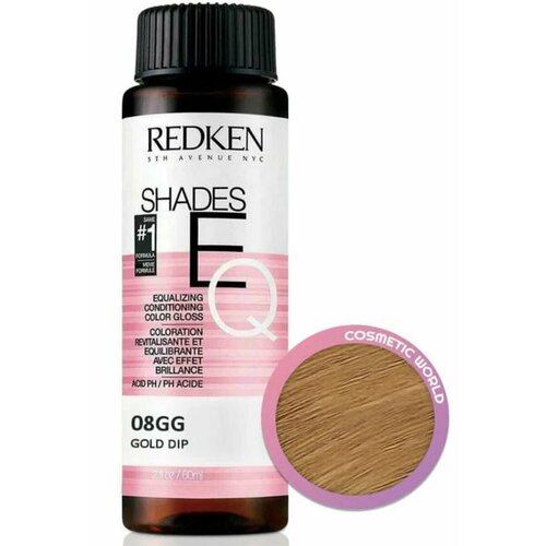 Redken Shades EQ 08GG Gold Dip - Краска-блеск без аммиака для тонирования 60 мл