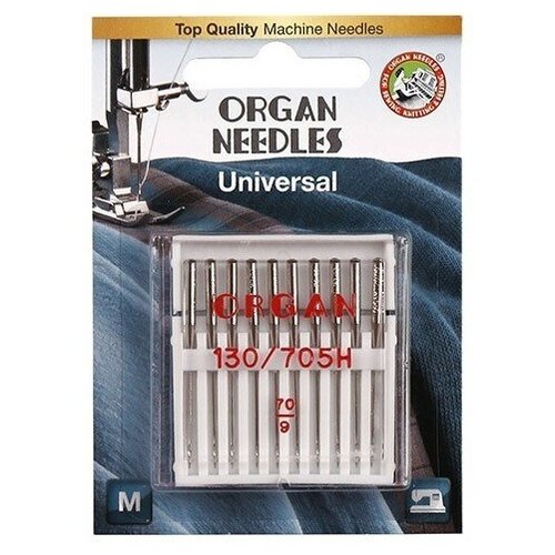 Игла/иглы Organ Universal 10/70, серебристый, 10 шт.