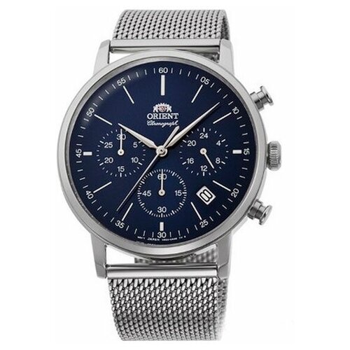 Наручные часы ORIENT Chrono RA-KV0401L10B, синий, серебряный