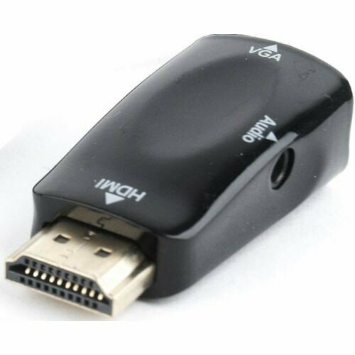 Fillum переходник Filum Адаптер HDMI - VGA, 0.15 м, разъемы: HDMI A male-VGA female-mini jack female, пакет. FL-A-HM-VGAF-mjack-1 894151