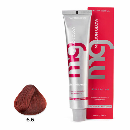 TNL MILLION GLOW PRIVATE COLLECTION SILK PROTEIN крем-краска для волос 6.6 100МЛ