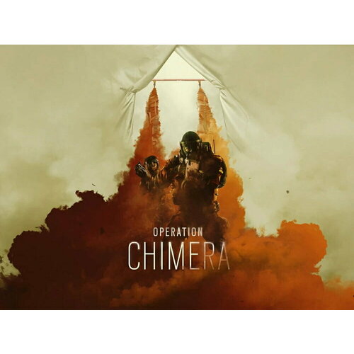 Плакат, постер на холсте Tom Clancy s Rainbow Six Siege-Operation Chimera/игровые/игра/компьютерные герои персонажи. Размер 60 х 84 см
