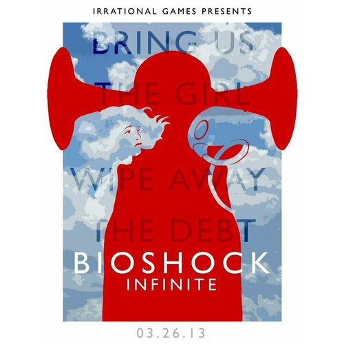 Плакат, постер на бумаге Bioshock/Биошок. Размер 21 х 30 см