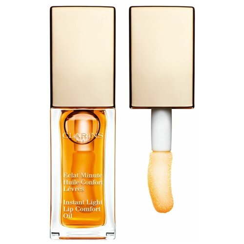 Clarins масло-блеск для губ Eclat Minute Instant Light Lip Comfort Oil, 01 honey
